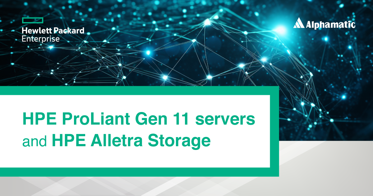 The latest advancements in technology – HPE ProLiant Gen 11 servers and ...